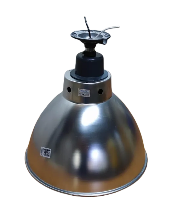 12" Aluminum Reflector with E40 Socket 5A 220V, 10 Inches Reflectorize ...