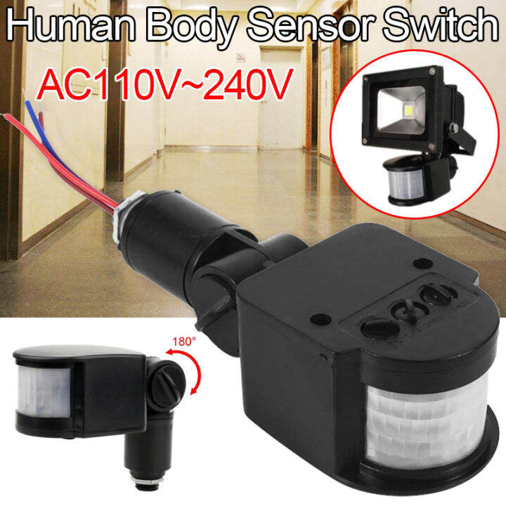 AC110V-240V motion pir sensor wall light switch human body inductive ...