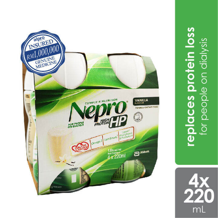 Abbott Nepro HP (220ml X 4s) - dialysis nutrition | Lazada