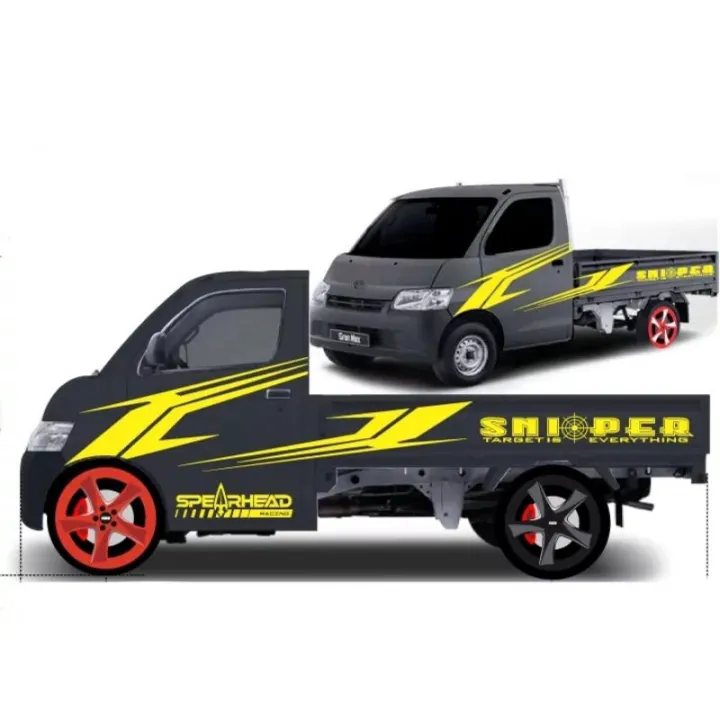 0139 cutting sticker mobil pick up GRAND MAX banyak pilihan warna keren ...