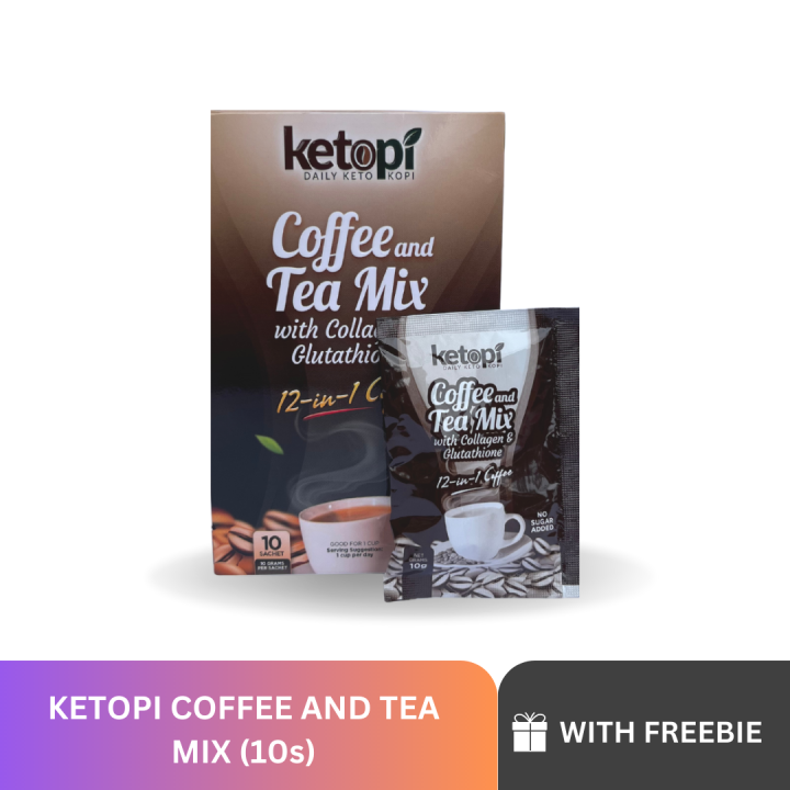 Ketopi Coffee Plus Tea Mix With Collagen and Glutathione 12-in-1 Coffee ...