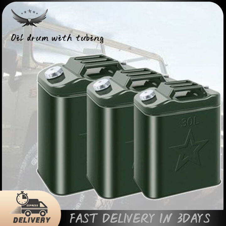 New Industrial 10L/20L/30L Metal Car Motorcycle Petrol Gas Diesel Gasoline Fuel Can Jerry Can ...
