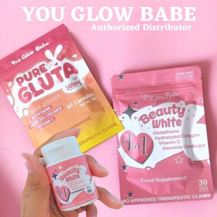 Original You Glow Babe Best Seller Beauty White Capsules | Pure Gluta ...