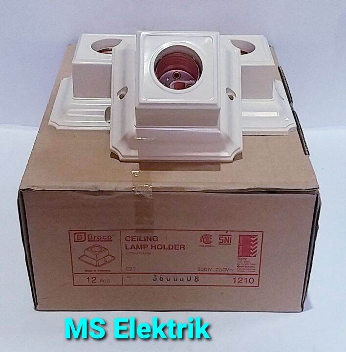Fitting Lampu Segi Broco 1210 Per 1 Dus (isi 12pcs) | Lazada Indonesia
