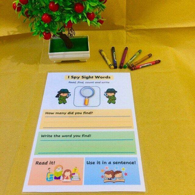 I Spy Sight Words Fully Laminated | Lazada PH