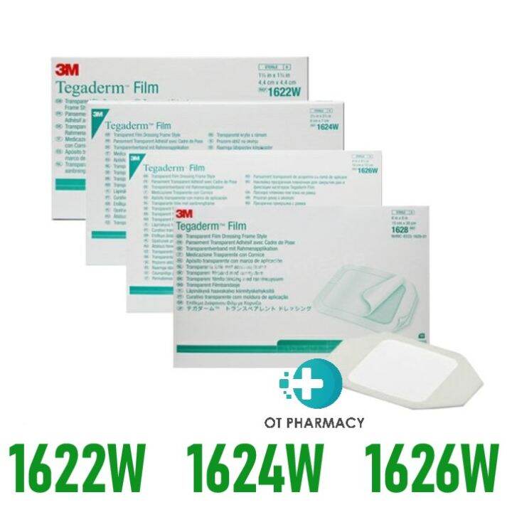 3M Tegaderm Transparent Dressings Film 1622W / 1624W / 1626W 1 PCS | Lazada