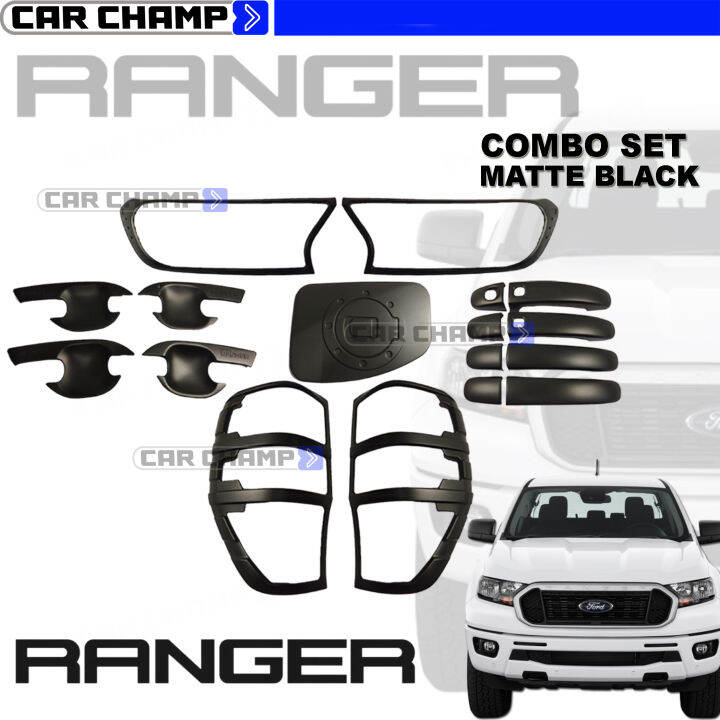 Ford Ranger T8 2019 to 2022 Wildtrak Combo Set Garnish Cover Matte ...