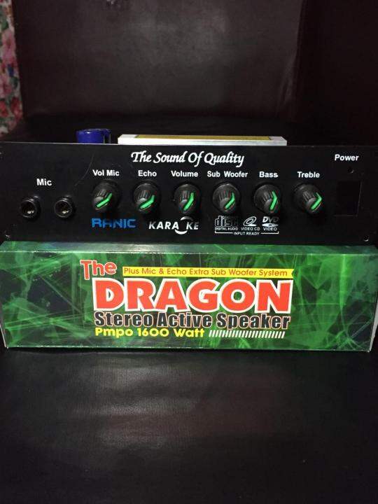 KIT AKTIF SPEAKER DRAGON MIC ECHO SUBWOOFER | Lazada Indonesia