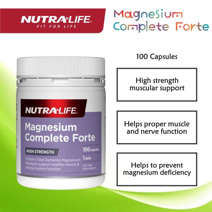 Nutra Life Magnesium Complete Forte 100's | Lazada