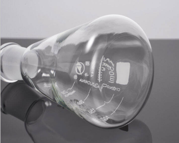 SHUNIU Erlenmeyer Flask with Stopper/Labu Erlenmeyer Tutup Asah 100ml ...