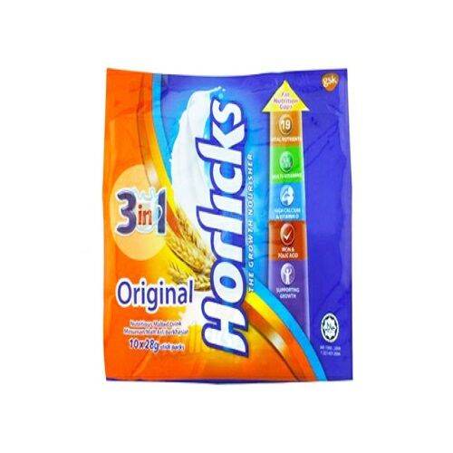 HORLICKS 3 IN 1 ORIGINAL 10X28G | Lazada