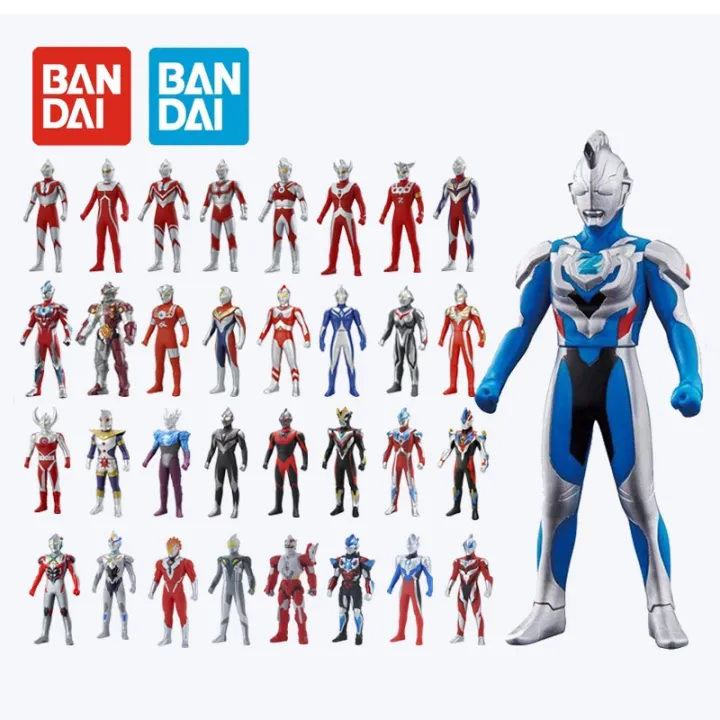 【cw】 Bandai Anime Ultraman Zett Doll Flexible Glue Series Tiga Dyna ...
