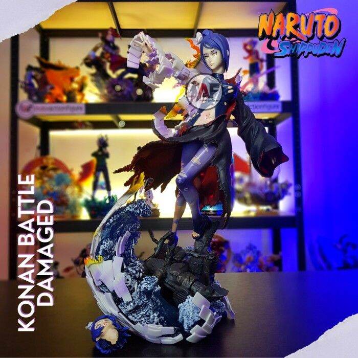 Action Figure Statue Naruto Akatsuki Konan Battle Damaged CW recast ...