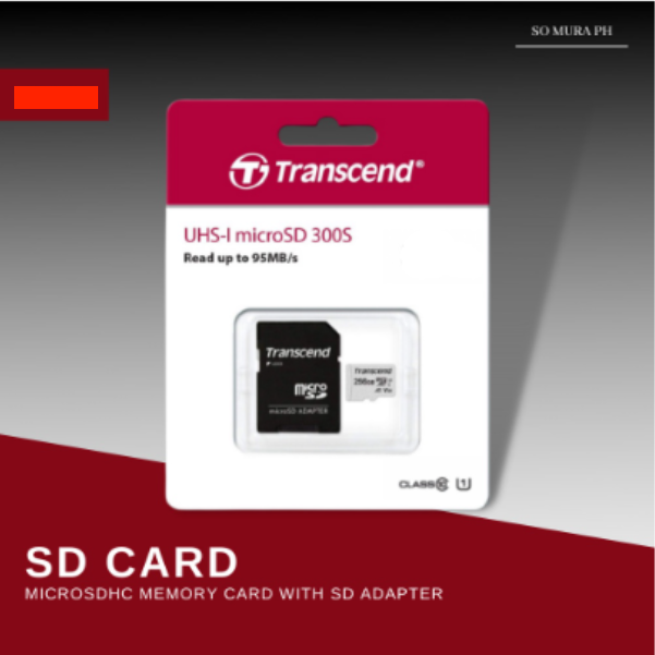 Transcend Class 10 UHS-I microSD 300S Memory Card with SD Adapter | Lazada PH