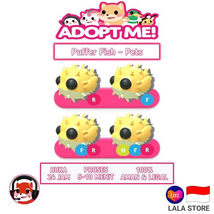 Adopt Me - Puffer Fish - Roblox | Lazada Indonesia