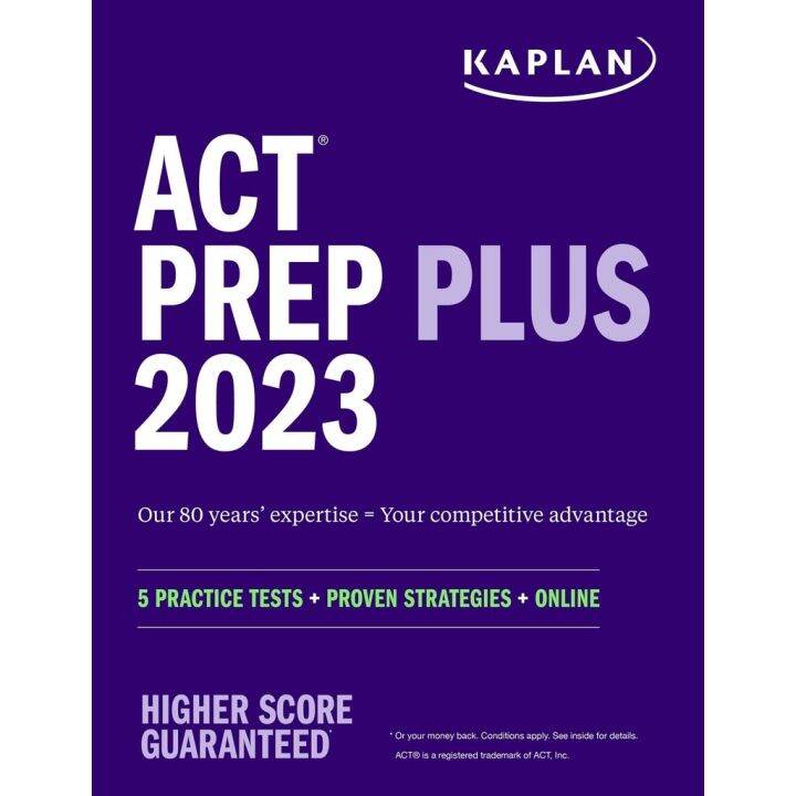 Enjoy Life >>> หนังสือภาษาอังกฤษ Kaplan Test Prep : ACT Prep Plus 2023 ...