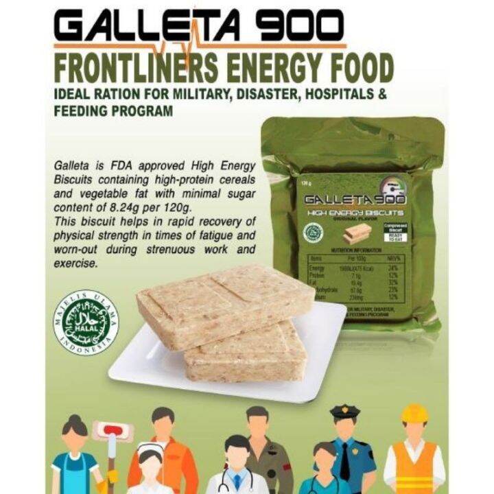 GALLETA 900 High Energy Biscuit (for emergency, disasters, military ...