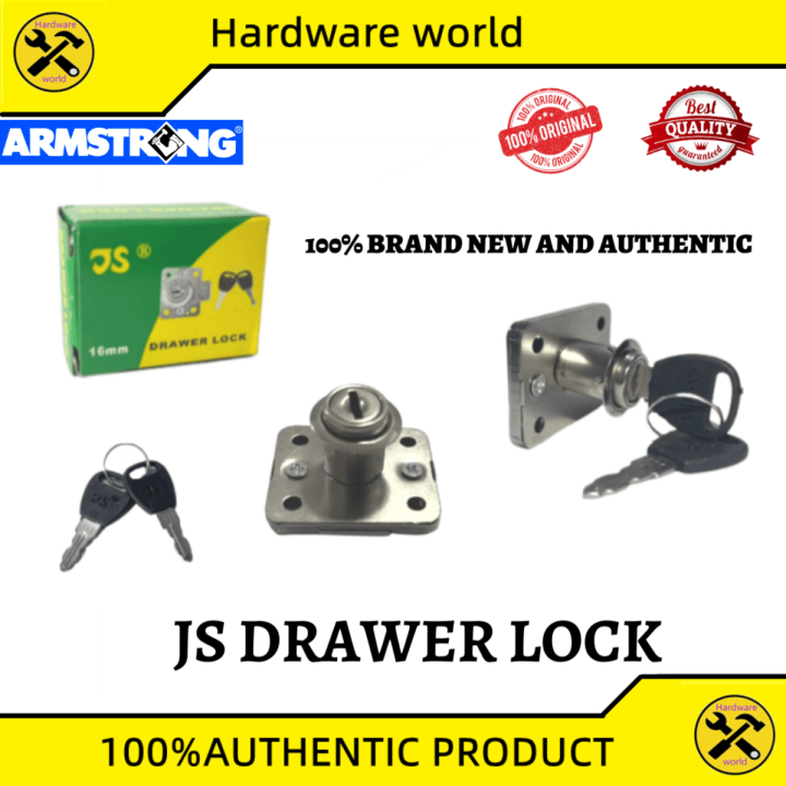 JS DRAWER LOCK with srcew and key heavy duty lock | Lazada PH