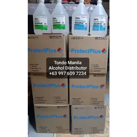 Protect plus 1 Box 4 gallons 70 alcohol Ethyl Isopropyl 3.2 liters ...