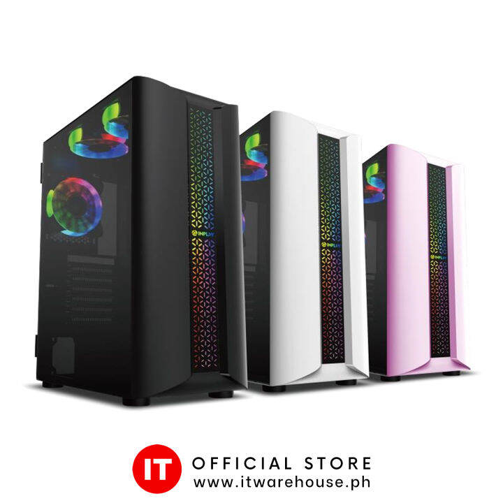 Inplay Esport 06 Tempered Glass PC Gaming Case - ATX, Micro and Mini ...