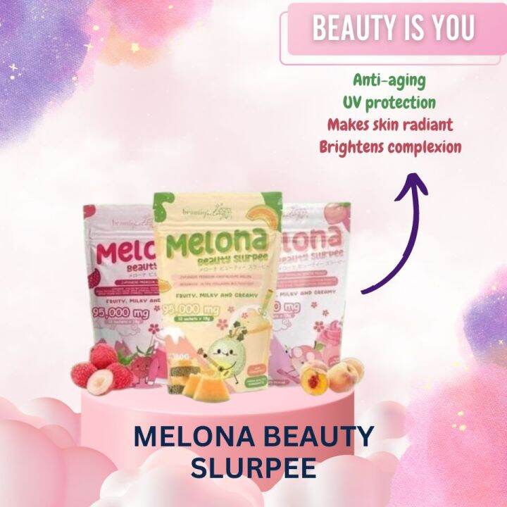 BEST SELLING Melona Beauty Slurpee Beautie Factory Collagen Japan Premium Drink Whitening ...