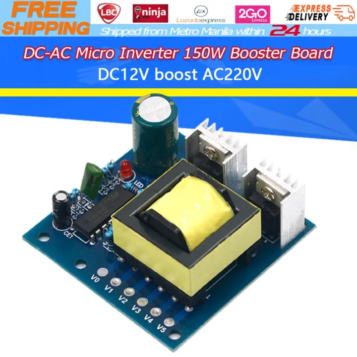 150W DC-AC Converter Booster Module 12V To 110V 200V 220V 280V 150W ...