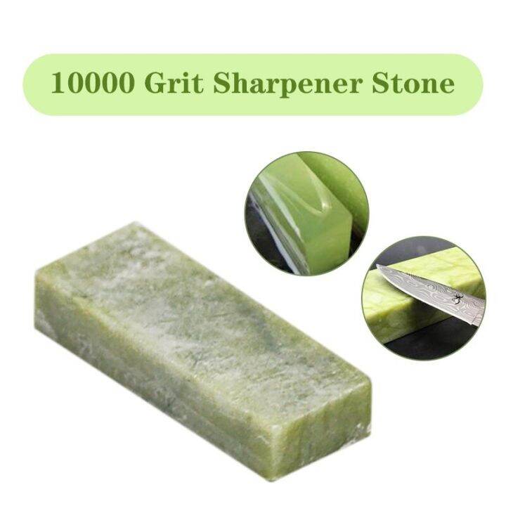 Nature Jade Sharpener Stone 10000 Grit Green Transparent Knife for ...