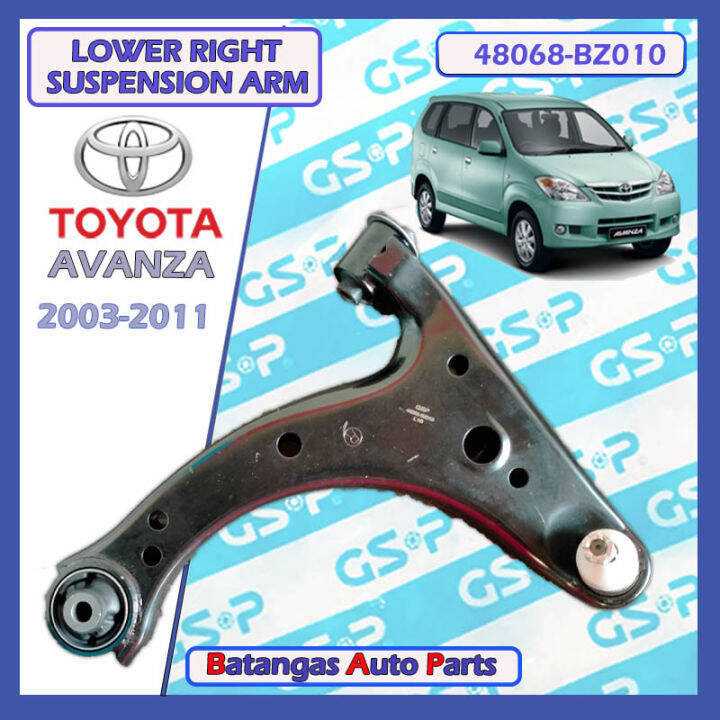 LOWER RIGHT SUSPENSION ARM TOYOTA AVANZA 1ST GENERATION 2003-2011 PN ...