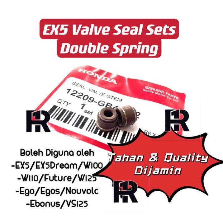 EX5 EBONUS W125 EGO Valve Seal OEM Honda Double Spring 1Sets(2pcs) | Lazada