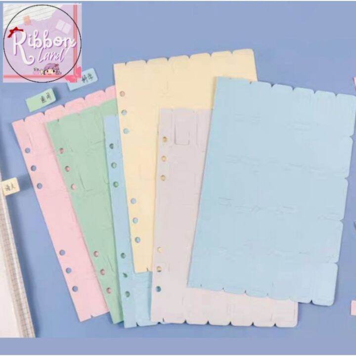 Kertas Warna Pola Index Judul Halaman Binder A5 dan A6 | Lazada Indonesia
