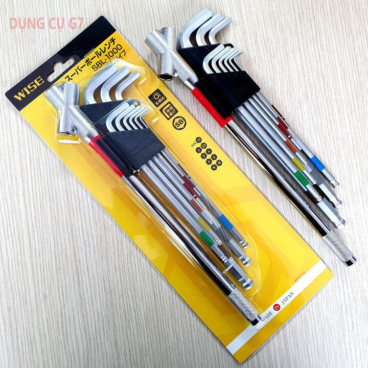 Bộ lục giác WISE SBL-1000 kèm tay công - MADE IN JAPAN | Lazada.vn