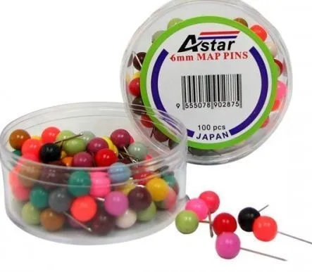 Astar Map Pin 6mm 100s | Lazada