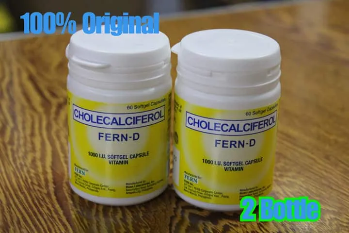 Fern -D Vitamin D 2 Bottle 60 Softgel 100% Authentic sold by LUCKYO1 SHOP | Lazada PH
