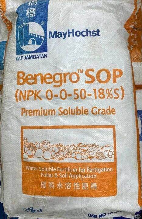 FERTILIZER BENEGRO SOP Potassium Sulphate 1kg (repack) | Lazada