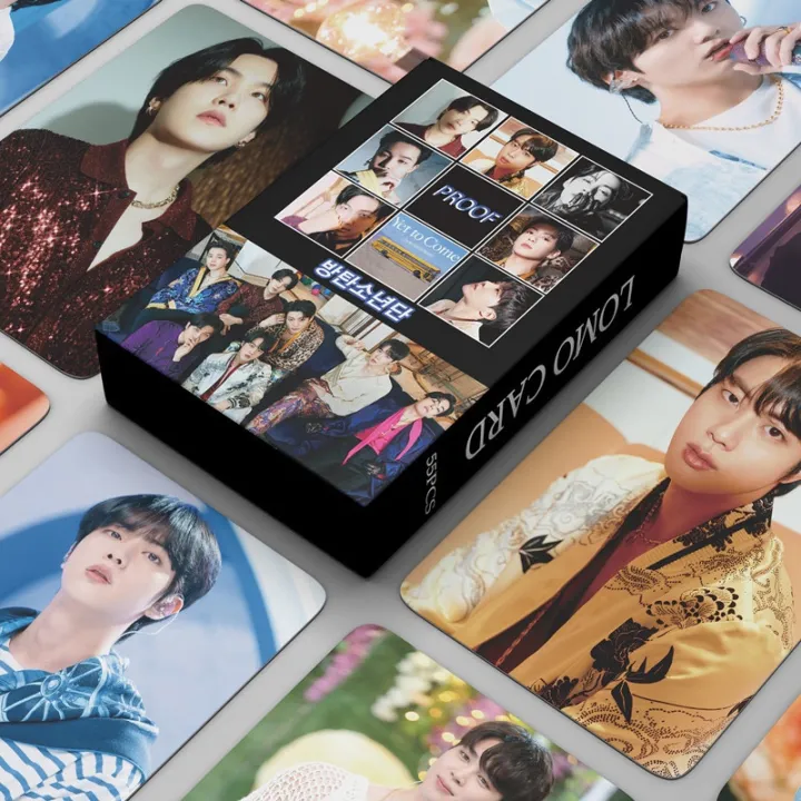 55ชิ้น/กล่อง BTS Photocards 2022ยังมาอัลบั้ม Proof LOMO Card Postcard ...