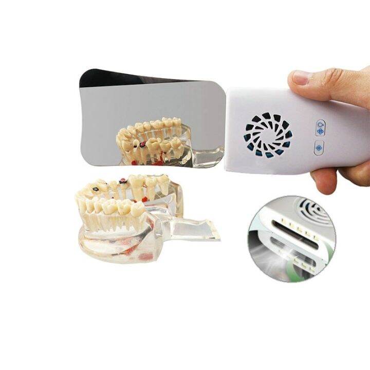 ⊕☊ Dental LED Anti-fog Mirrors Automatic Stainless Steel Defog Mirrors ...