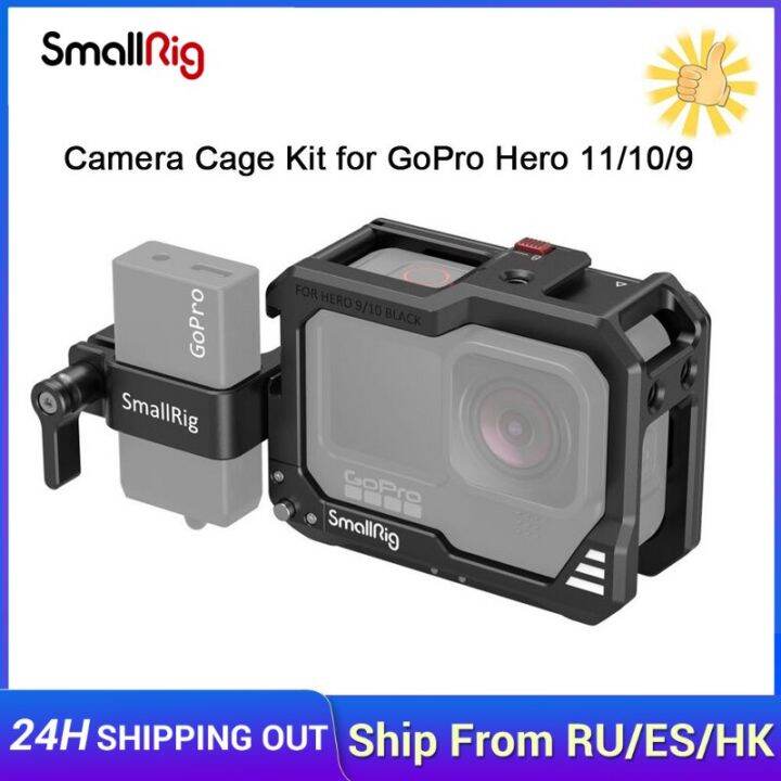 SmallRig for Hero 11 for GoPro Hero 9 Cage Vlog Kit Aluminum Video Cage ...