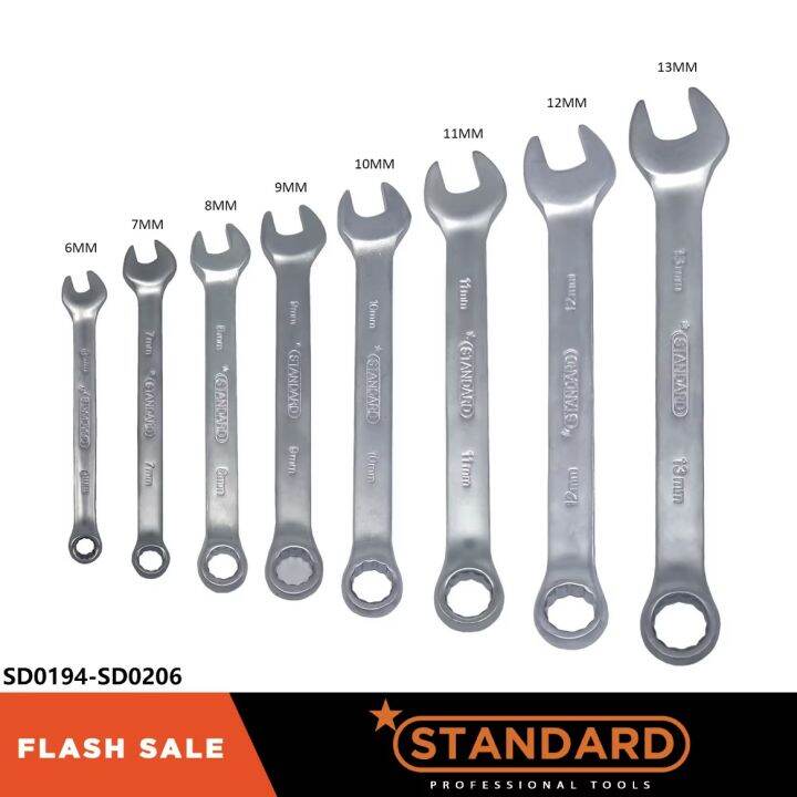 STANDARD Box Open End Combination Wrench Black Electrophoresis Coating ...