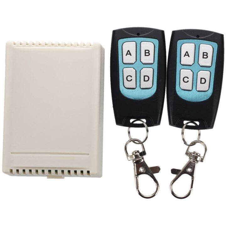 DC 12V 4 Channel 200M Wireless RF Remote Control Switch 2 Transmitter ...