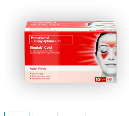 Sinutab Cold ( For cold and Flu ) 20 Tablets | Lazada PH