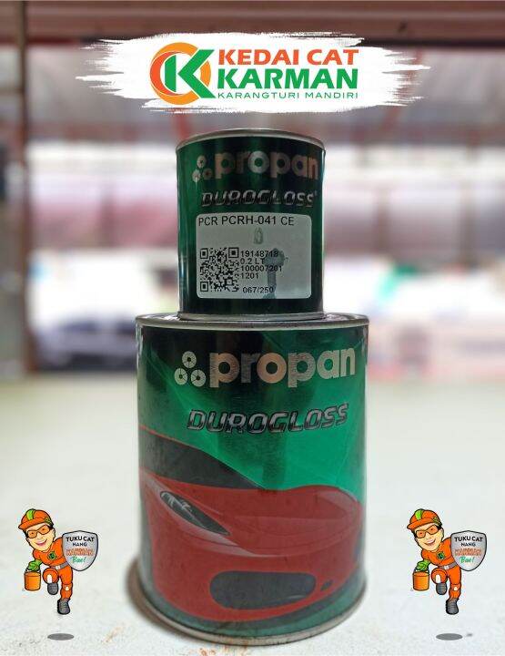 CLEAR COAT / CLEAR / PERNIS PROPAN DUROGLOSS PU PCR 041 CE - PELINDUNG ...