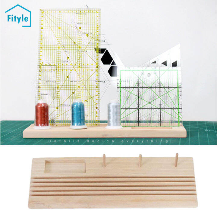 Fityle Wooden Template Holder Patchwork Rulers Rack Stand | Lazada PH