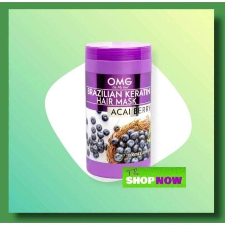 OMG BRAZILIAN Keratin Mask 1000ml (ACAI BERRY) | Lazada PH