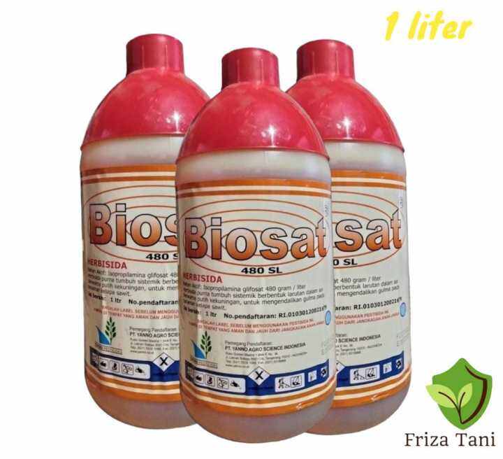 Herbisida BIOSAT 480SL 1 Liter Sistemik Pembasmi Rumput Sampai Ke akar ...