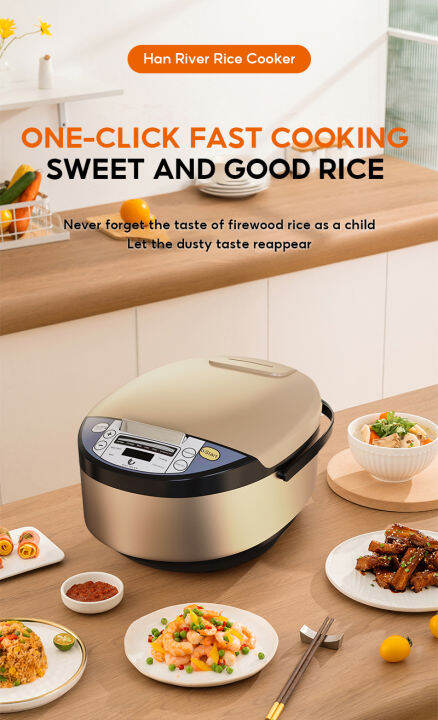 HAN RIVER Rice Cooker Big On Sale Multi Function Cooker | 10 Cooking Functions | 900W High Power ...