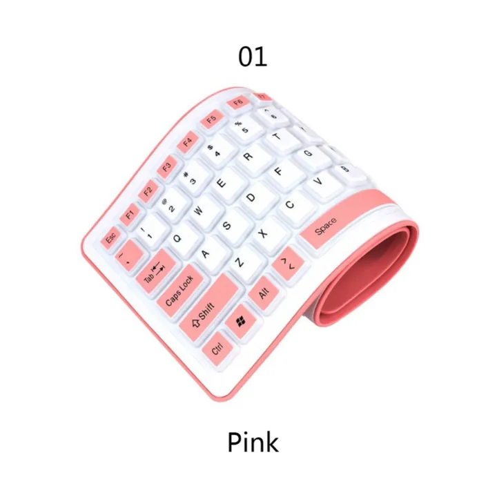 Portable Silent Foldable Silicone Keyboard Usb Flexible Soft Waterproof ...