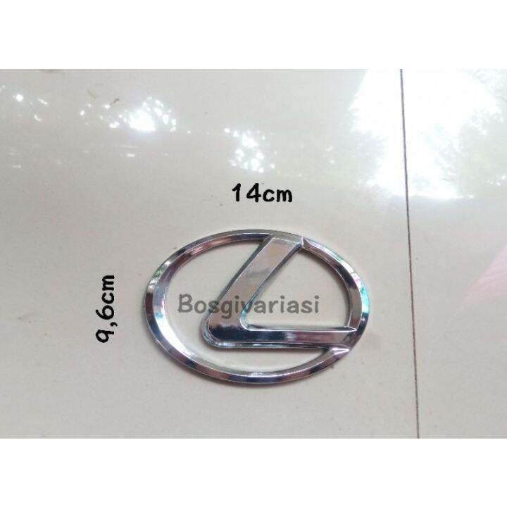 Emblem Lexus chrome ukuran 13cm 14 cm / Logo lexus avanza xenia sigra ...