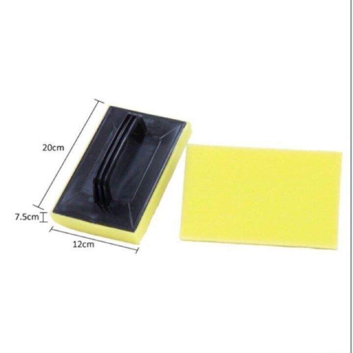 Yellow Sponge Scrub Trowel with Handle Span Simen plaster | Lazada