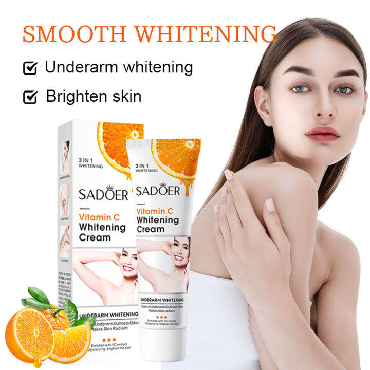 MOMO STORE SADOER Vitamin C Whitening Body Cream Whitening for Underarm Knee Joint Moisturizing ...