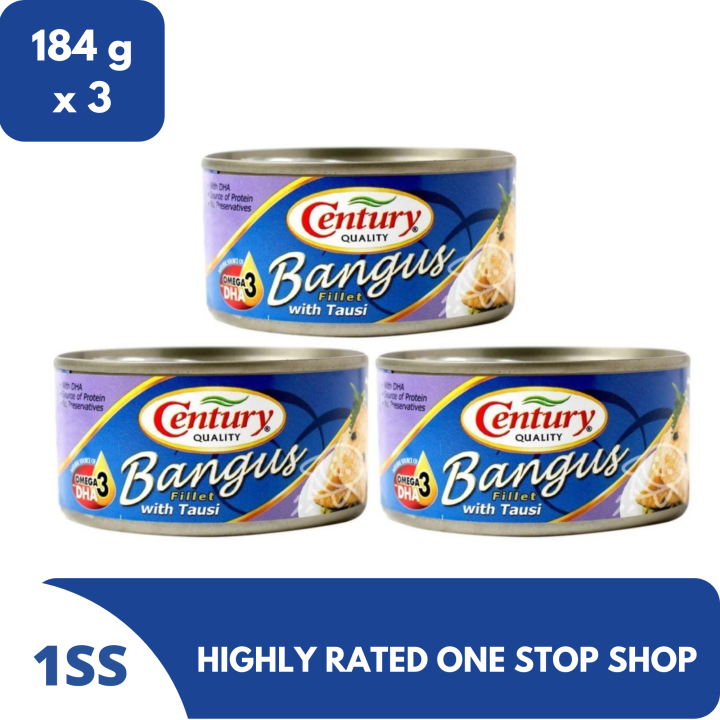 Century Quality Bangus Fillet With Tausi, 184g, Set of 3 | Lazada PH